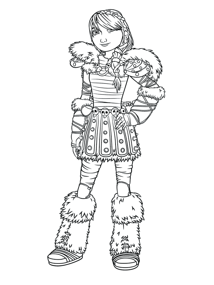 Desenho De Viking Astrid Para Colorir Tudodesenhos