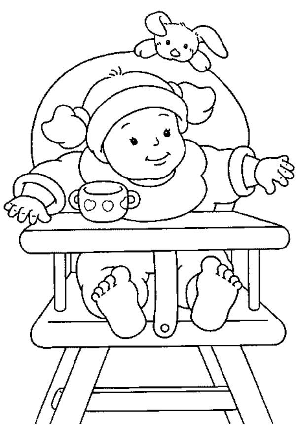 Desenho De Cadeira De Beb Para Colorir Tudodesenhos